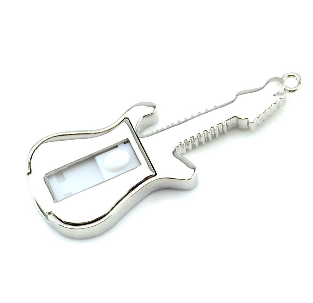 Aneew 16GB 2.0 Pendrive Black Guitar Design Crystal Music USB Flash Drive Memory Stick U Disk for Music Teacher