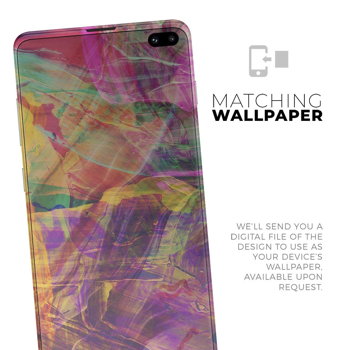 DesignSkinz Liquid Abstract Paint Remix V71 | Protective Vinyl Decal Wrap Skin Cover Compatible with The Samsung Galaxy Note 10 LITE (Full-Body, Screen Trim & Back Glass Skin)