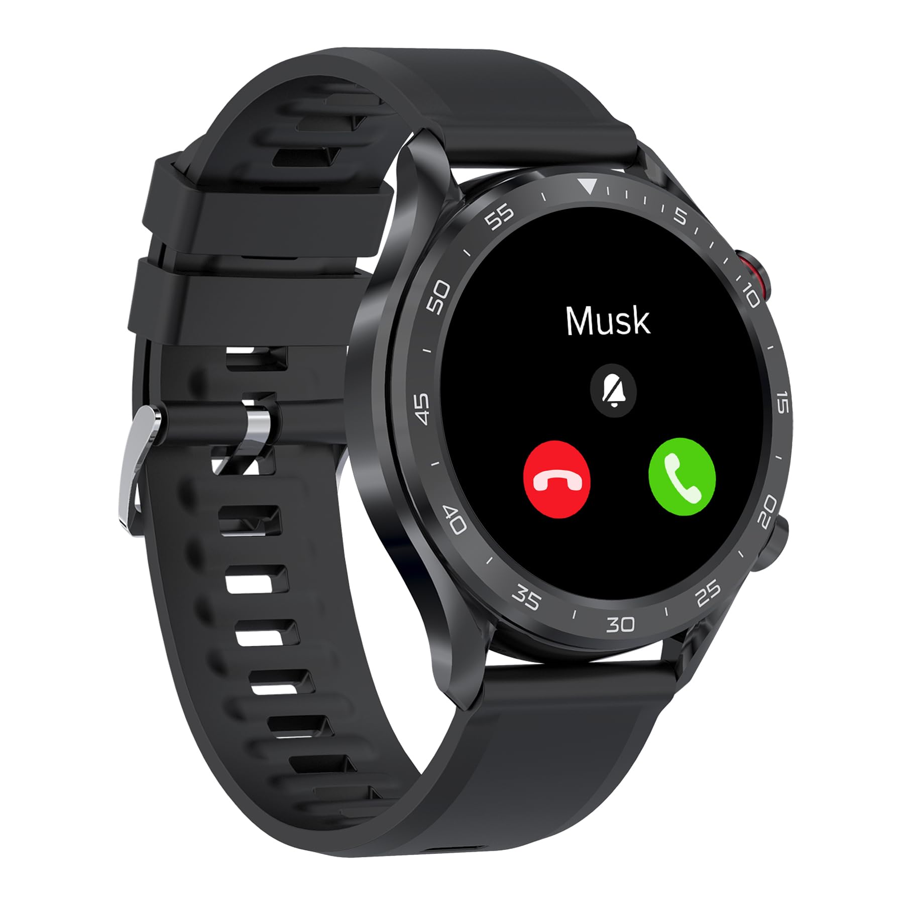 BRIBEJAT Smart Watch for Men, HD 1.32'' Stainless Steel Case Smartwatch, Waterproof Fitness Tracker Pedometer SpO2/Heart Rate/Sleep Monitor, Activity Tracker Compatible with iOS Android Phone