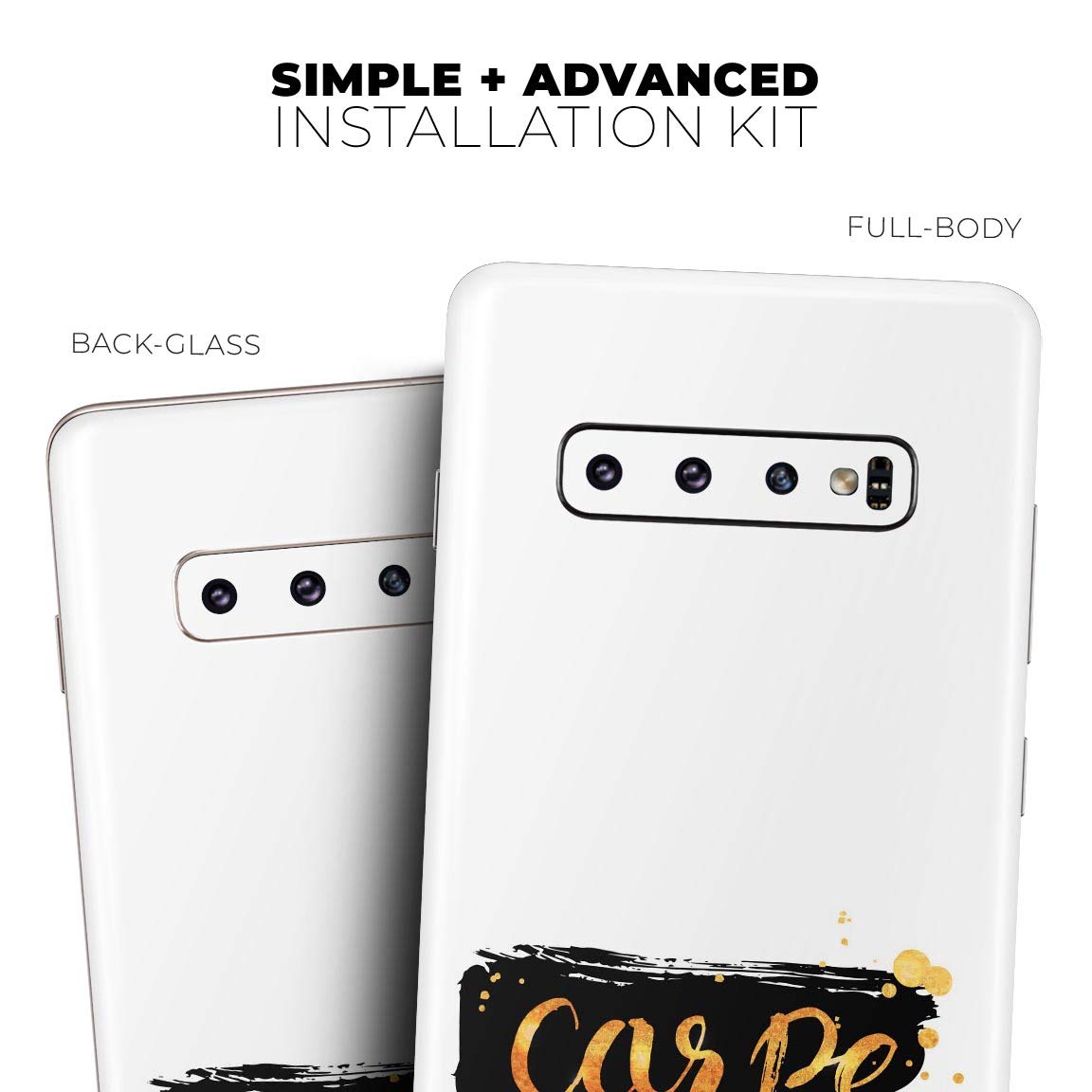 DesignSkinz Lux Carpe Diem Protective Vinyl Decal Wrap Skin Cover Compatible with The Samsung Galaxy S20 (Screen Trim & Back Glass Skin)