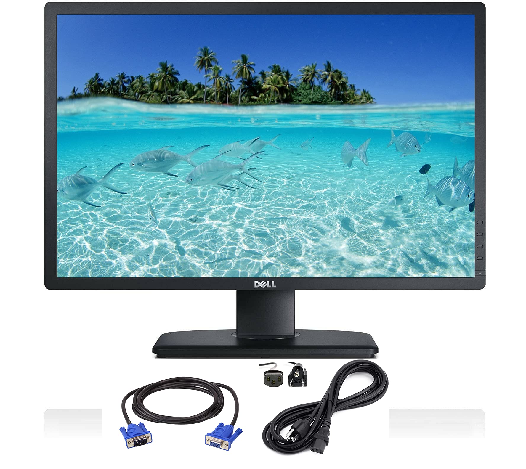 Dell P2212HB Full HD 22 inch LED Backlit Monitor, 1080p at 60 Hz, VGA & DVI, USB 2.0 Downstream, USB 2.0 Upstream, 16.7 Million Colors, 178 Degree Viewing Angle, 60/80 Refresh Rate (Renewed)