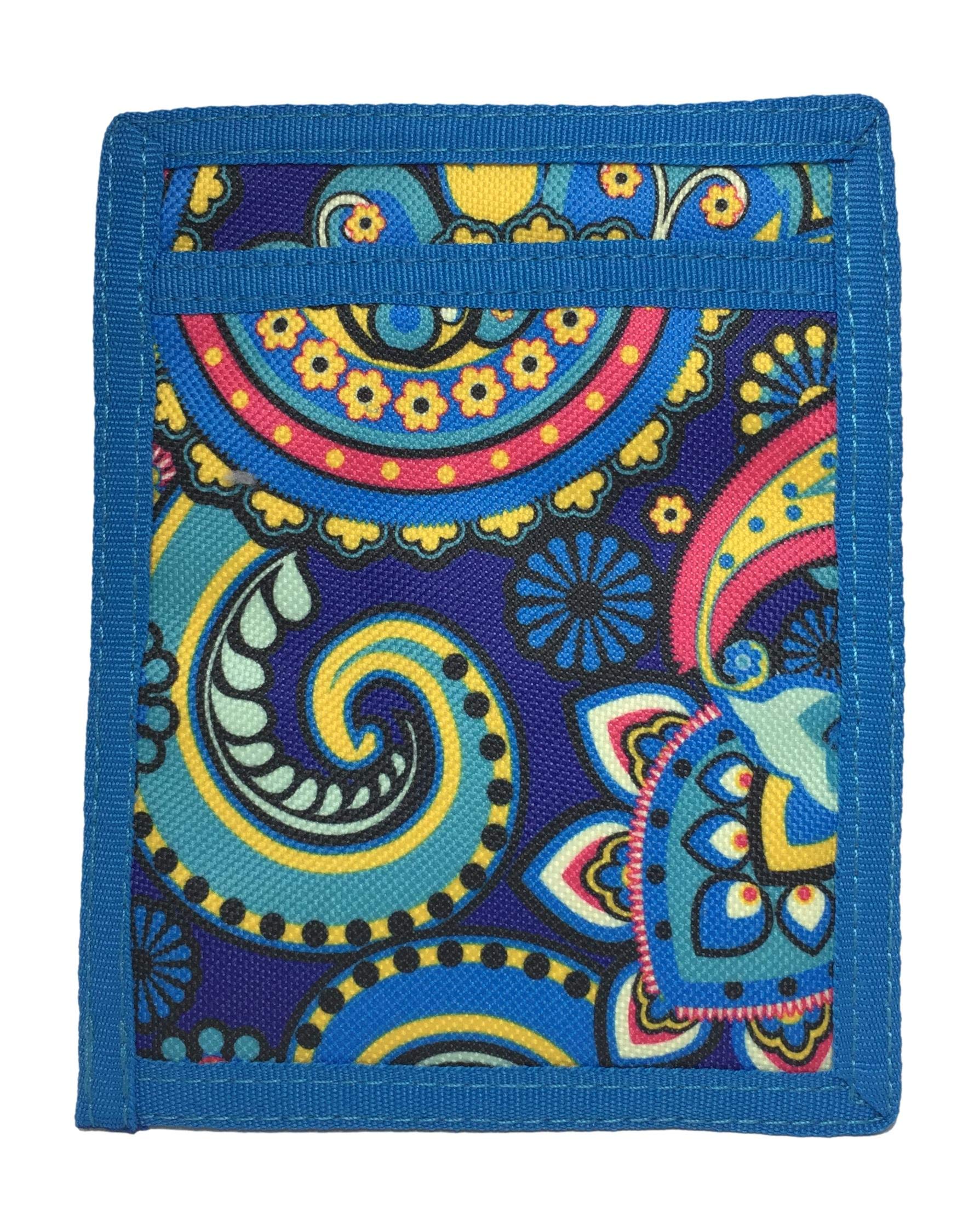Applegate Brands llc Blue Paisley 6 Piece Protective Scrubs Lab Coat Pocket Organizer Kit