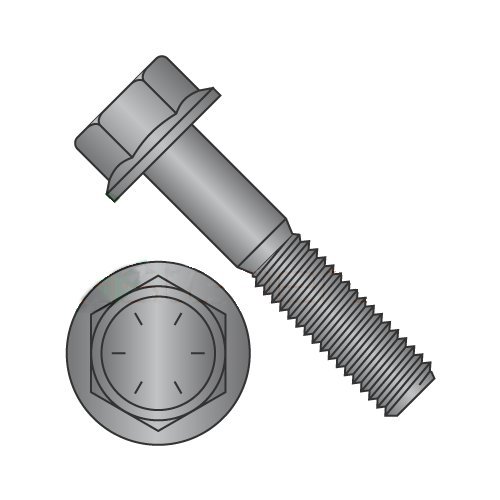 5/8-11 x 2" Hex Flange - Frame Bolts/Indented/Grade 8 / Black Phosphate (Quantity: 175 pcs)