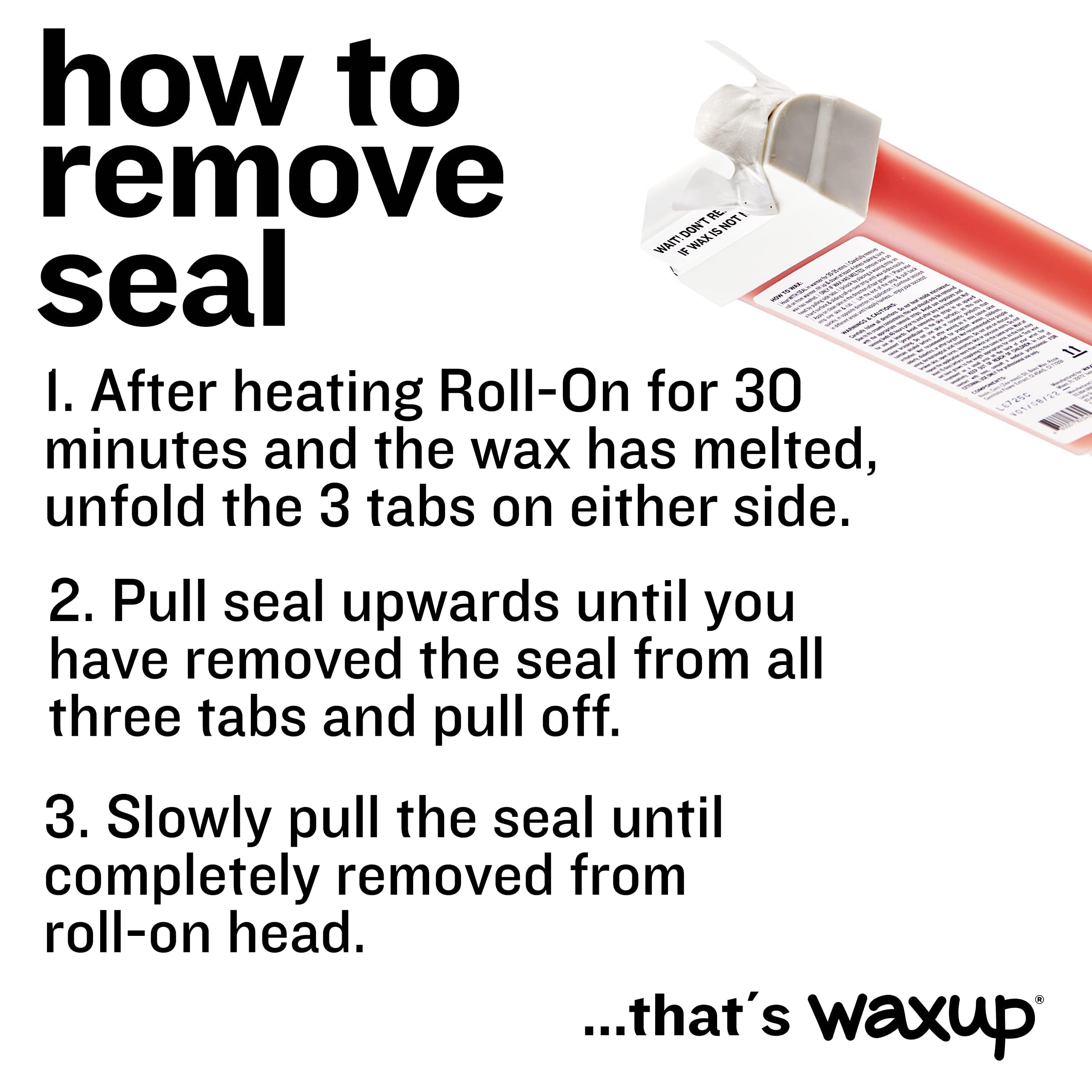 waxup Rose Roll On Wax 4 Pack, Hair Removal Wax Cartridge for Roll on Wax Kit and 200 Wax Strips