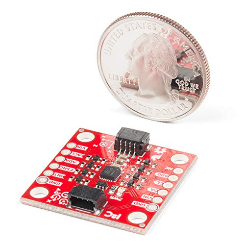 SparkFun 9DoF IMU Breakout w/Qwiic Cable Kit Bundle-ICM-20948 Low Power I2C & SPI Enabled 9 axis Motion Tracking Logic Shifter GPIO pins Digital Motion Processor Accelerometer Gyroscope Magnetometer