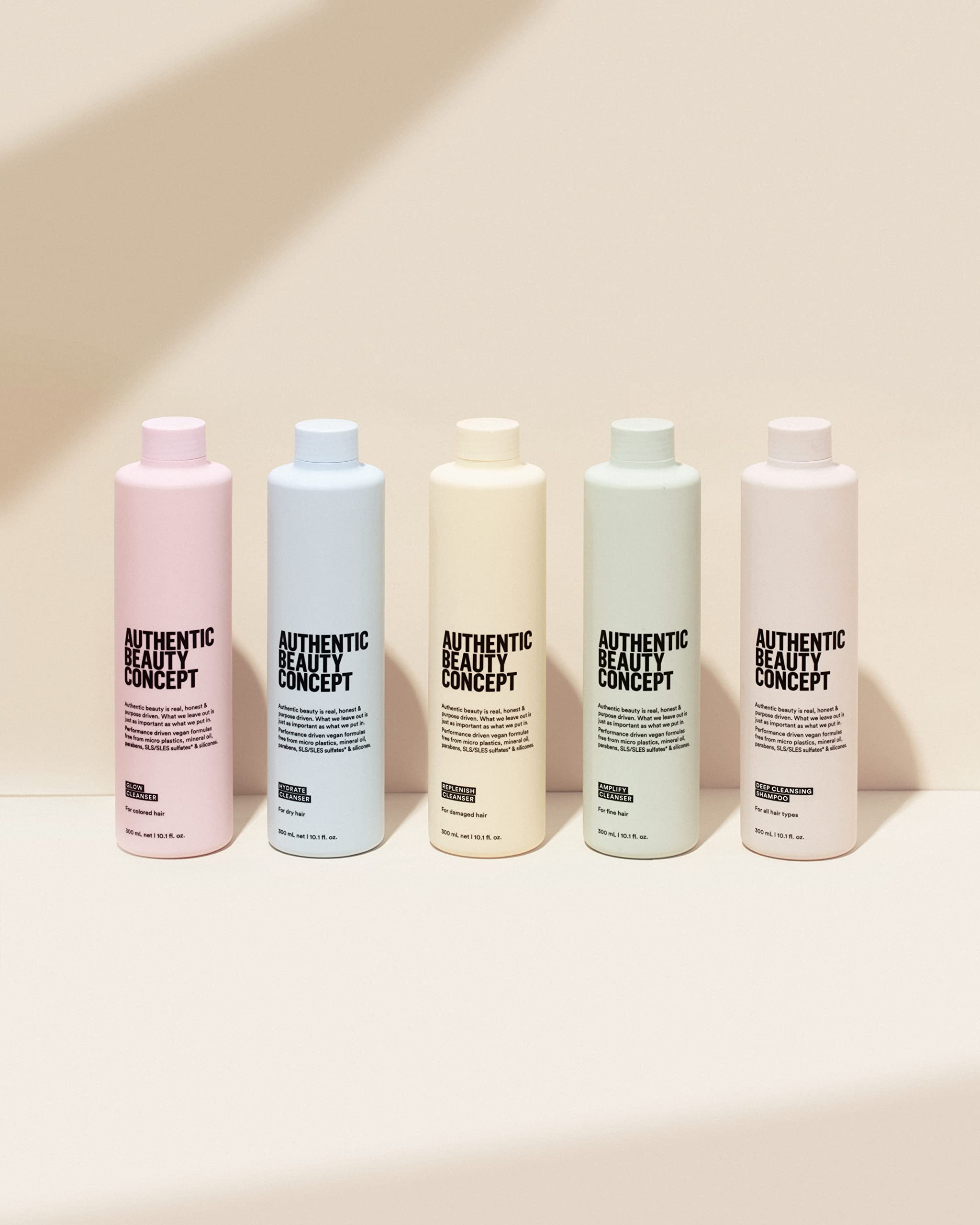 Authentic Beauty Concept Amplify Cleanser | Volumizing Shampoo for Fine Hair | Increases Body & Volume | Vegan & Cruelty-free | Sulfate-free | 10.1 fl. oz.