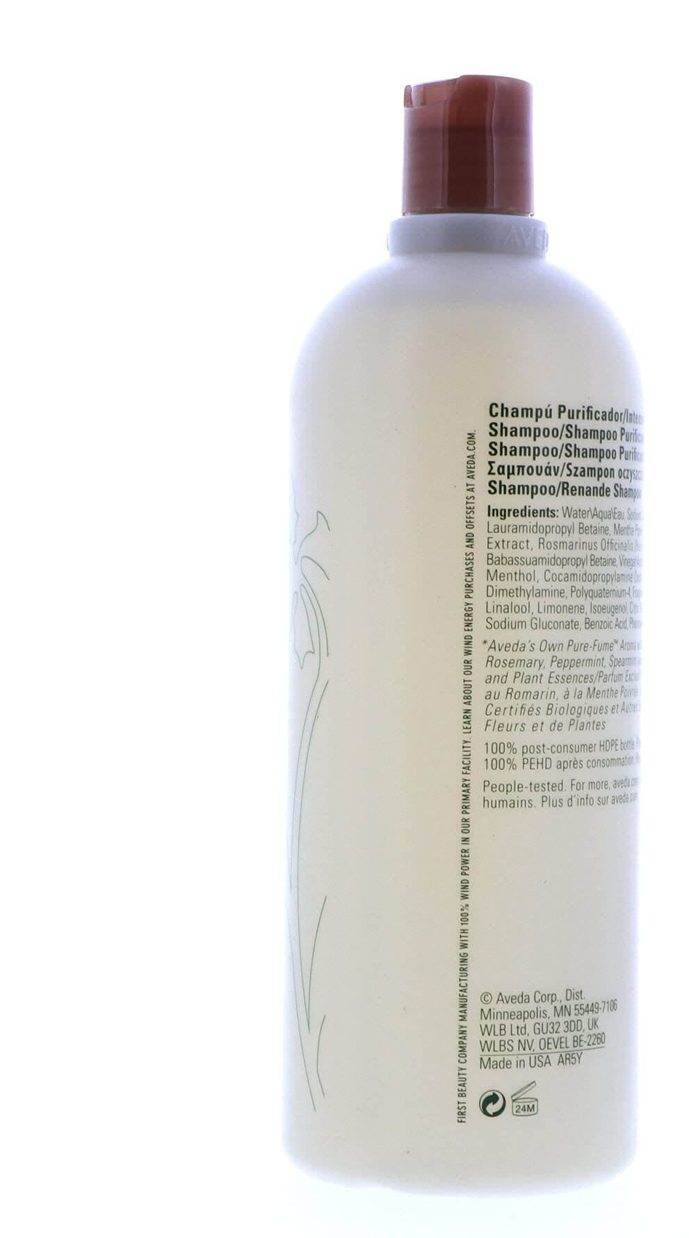 Aveda Shampoo Bottles, rosemary mint 33.8 Fl Oz