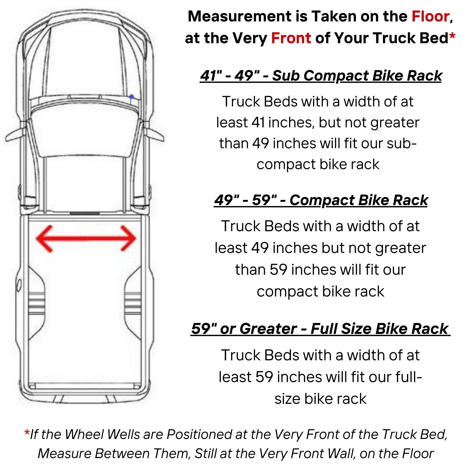 2 Bike Rack for Truck Bed -Ideal Fit for Sub-Compact Truck Models - 2 Standard Tire Bike Rack - Effortless Wheel Mount, Skip Front Tire Removal, Drill-Free Installation Ideas