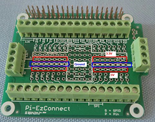 Alchemy Power Inc. Pi-EzConnect. Raspberry Pi 4, Pi 3 etc GPIO Connector. A HAT to Connect GPIOs and sensors to Raspberry a Pi