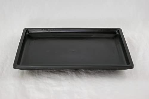 2 Black Plastic Humidity/drip Tray for Bonsai Tree - 7.5"x 5.75"x 0.75"