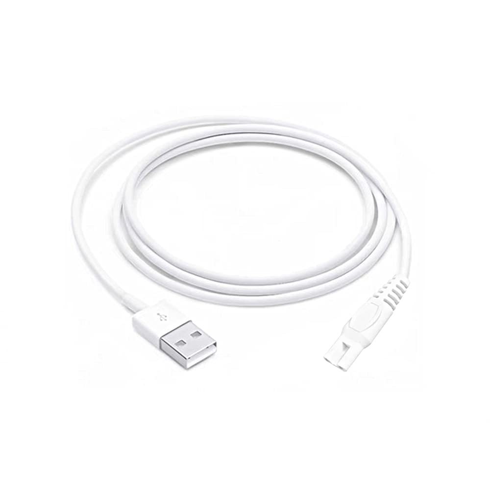 LIANSUM Replacement Finishing Touch Flawless Legs Charger Cord Ladies Legs Razor Shaver USB Cable, Women Electric Trimmer 5V Power Cord White (Only for Finishing Touch Flawless Legs)