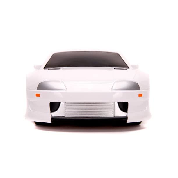 Fast & Furious 1:16 Brian's Toyota Supra RC Remote Control Car 2.4GHz White, Toys for Kids and Adults