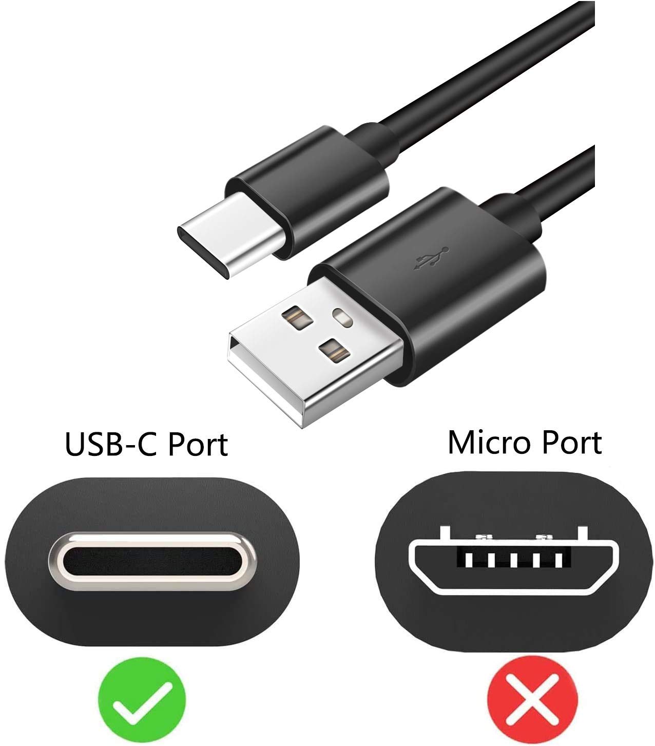 Gaolaoz USB Charging Cable Charger Cord Compatible with Echo Buds, Raycon E25/E50/E55,EarFun Air Pro/EarFun Free Pro,Sabbat E12 Ultra Wireless Earbuds Charging Cord
