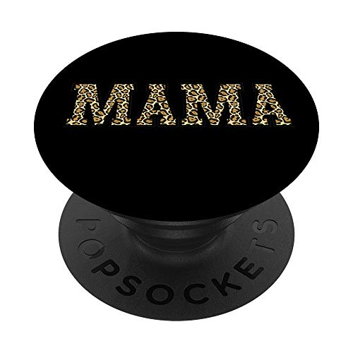 Mama Leopard PopSockets PopGrip: Swappable Grip for Phones & Tablets