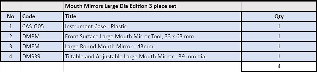 Mouth Mirrors Large Dia Edition 3 Piece Set - C-1043