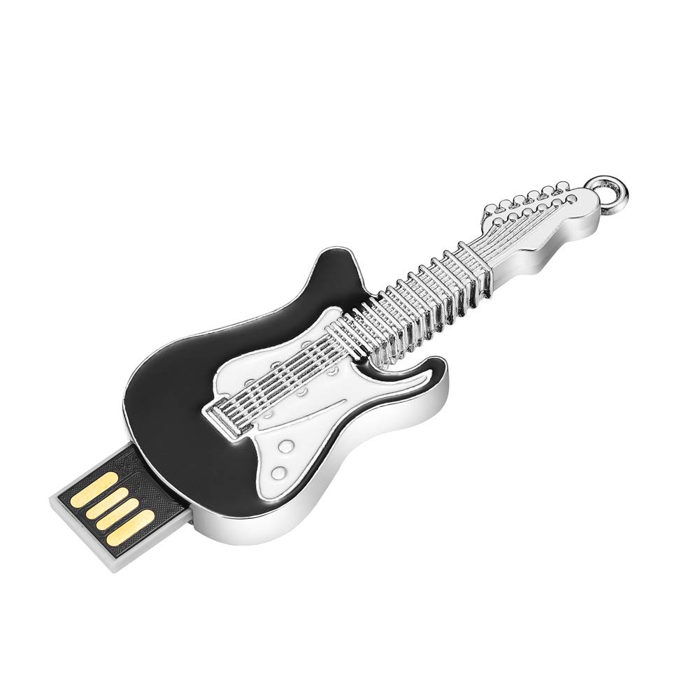 GARRULAX USB Flash Drive, Guitar Shape 64GB USB2.0 USB Memory Stick Date Storage Pendrive Thumb Drives