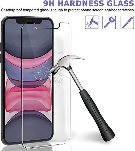 Ferilinso [3+3 Pack] 3 Pack Screen Protector for iPhone 11 with 3 Pack Camera Lens Protector Accessories Tempered Glass Film for iPhone 11 6.1 Inch