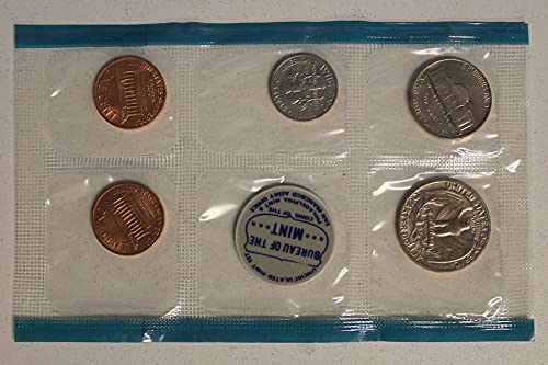 1969 United States Mint Uncirculated Coin Set in Original Government Packaging