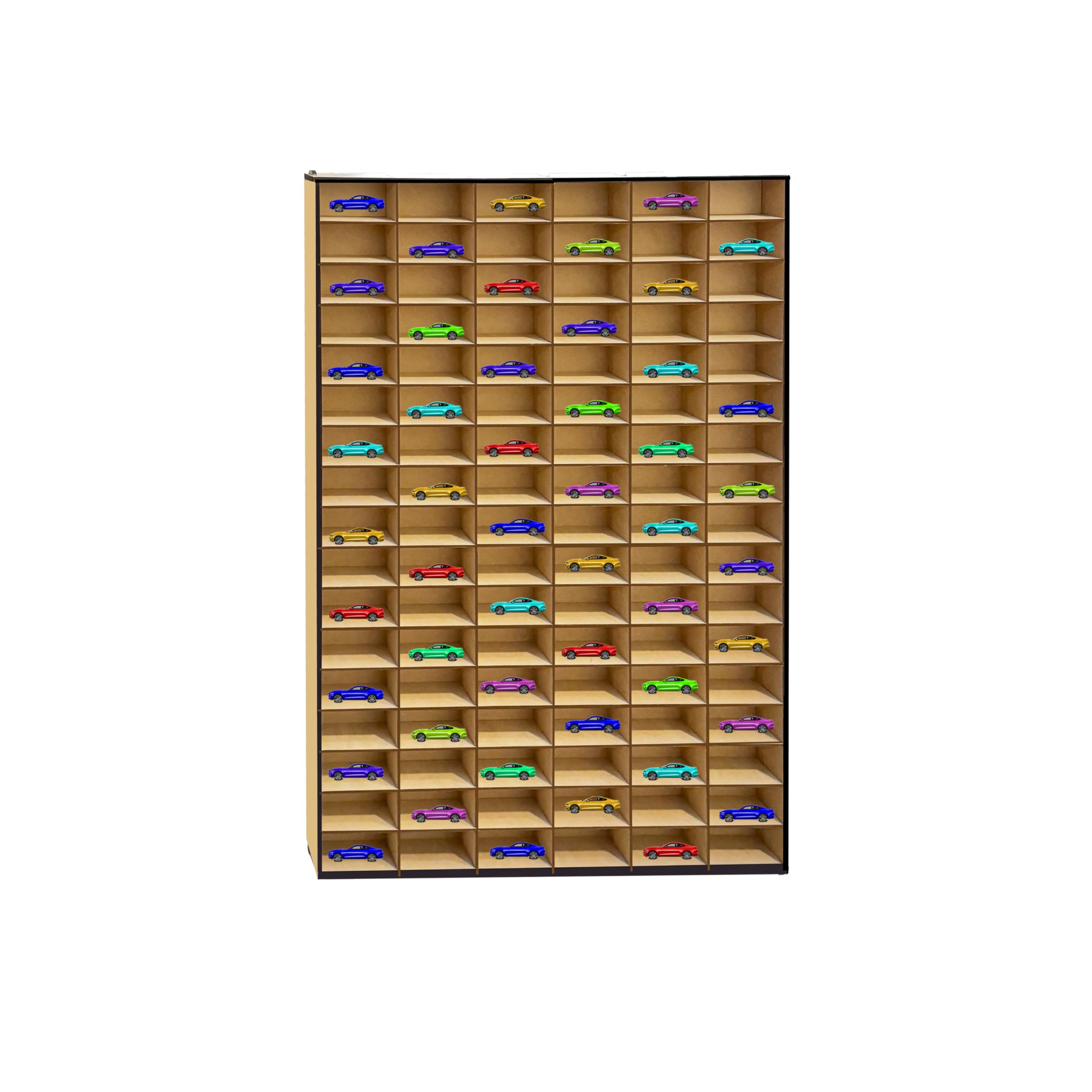 Alejandro Cortes Shelves Garage Collector's Shelf: 102-Slot Display Case Storage Organizer for 1/64 Scale Model Cars Toy Diecast , Ideal Model car Display case