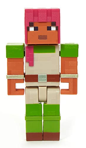 Mattel Minecraft Dungeons 3.25-in Figures 2-Pk Battle Figures, Adriene and Skeleton with Battle Accessories Age 6 and Older