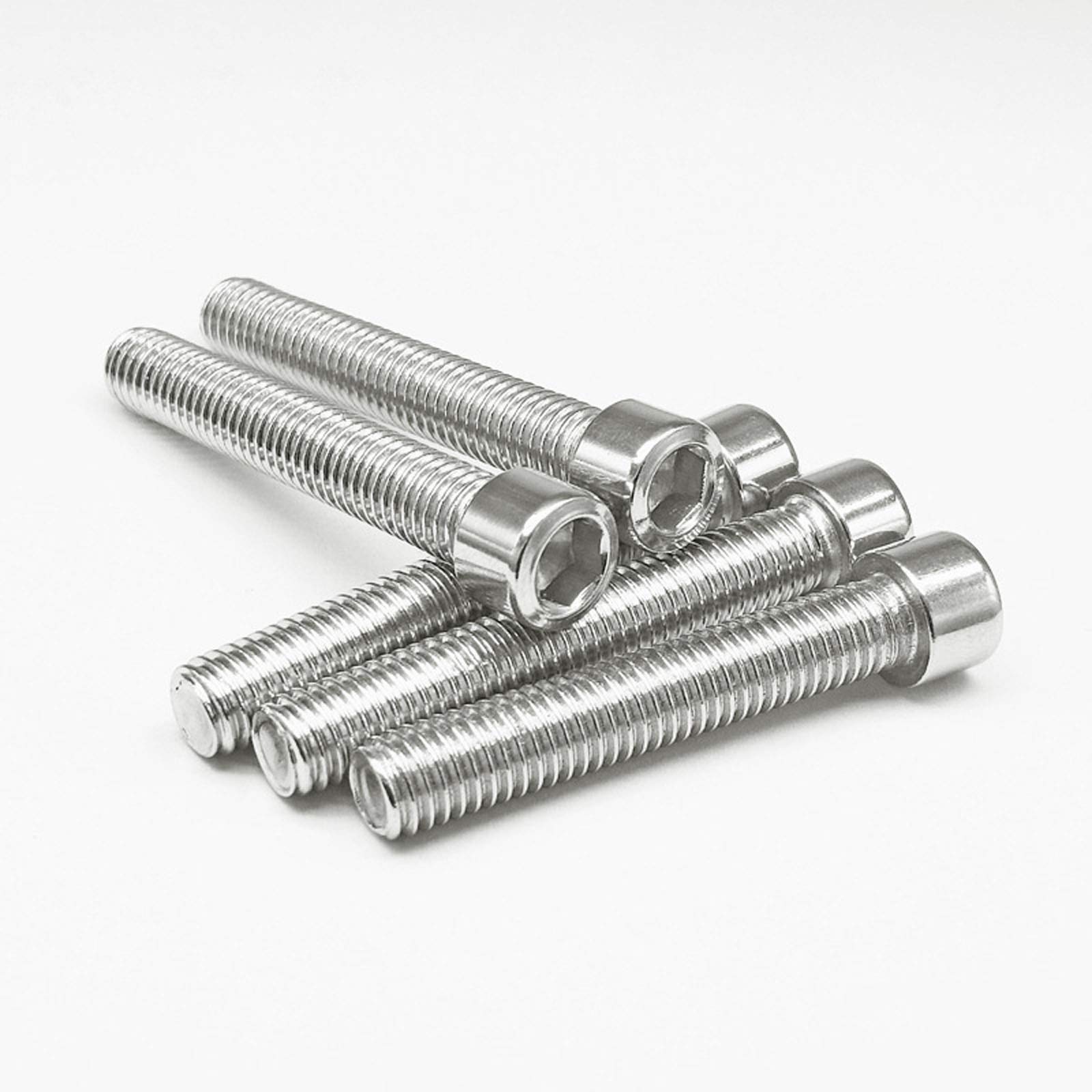 50 Pcs M4-0.7x14mm Stainless Steel Hex Socket Head Cap Screws Bolts Inner Hex Socket Bolt DIN 912
