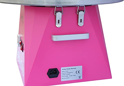ANFIRE Commercial Electric Cotton Candy Machine Pink Candy Floss Maker for Kits or Party - Includes 10 Cones & Scoop