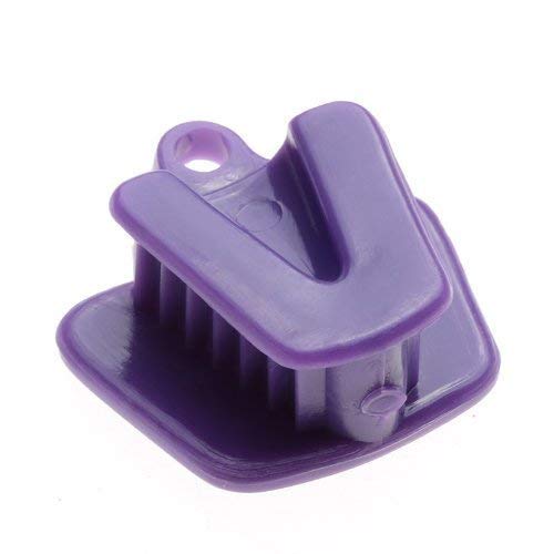 Alkita 5pcs/ pack Small Size Silicone Mouth Prop 121 Degree Centigrade Autoclavable Disposable Mouth Prop in Pedo Size Purple