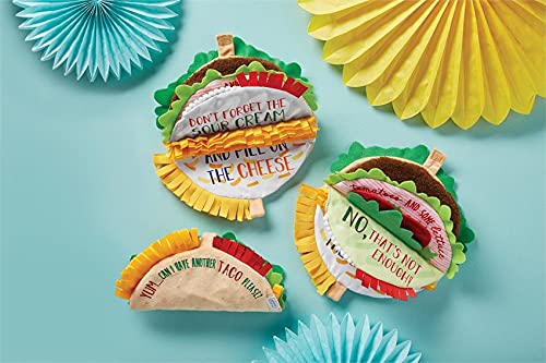 Mud Pie unisex baby | Spoon, Mud Pie Fiesta Taco Gift Box Set Includes Silicone Bib and Spoon Plush Taco Book Avocado, Multi, One Size US