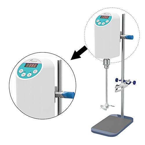 AnEssOil Lab Digital Overhead Stirrer Lab Mixer Overload Protection Electric Mixer Agitator Stirring Laboratory Mixer Industrial Liquid Mixer 10,000mpas 10L