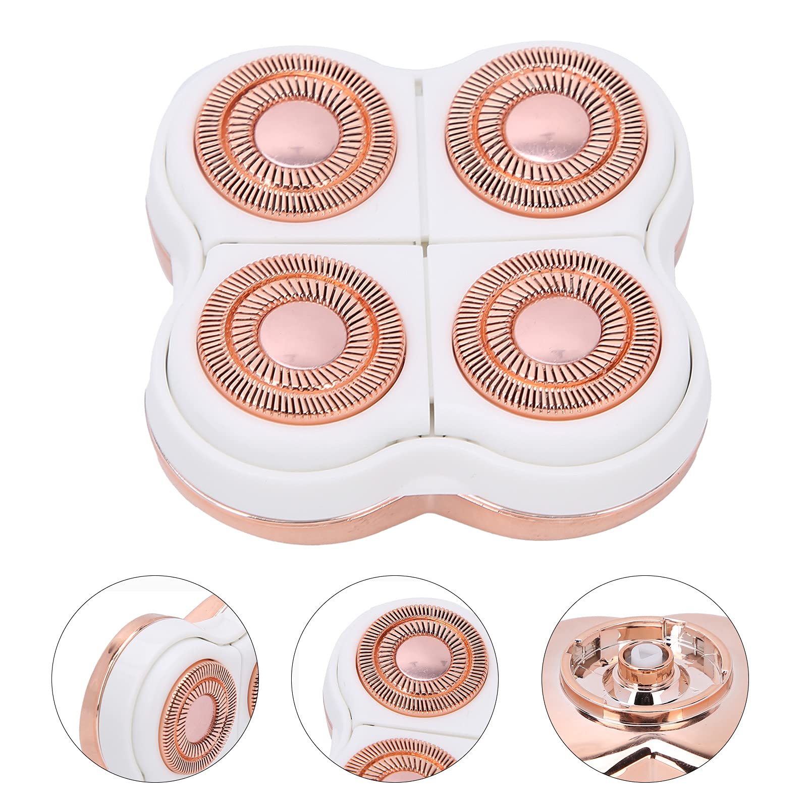 Hair Remover Replacement Head, Women's Electric Shaver Replacement Heads Hair Remover Body Hair Shaver Machine Head Rose Gold