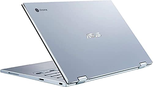 Asus Chromebook Flip- 14" FHD(1920 x 1080) Touchscreen, Intel Core m3-8100Y,4GB - 64GB eMMC,Intel UHD Graphics 615, Backlit Keyboard, Bundle with WOOV Micro 32GB SD Card