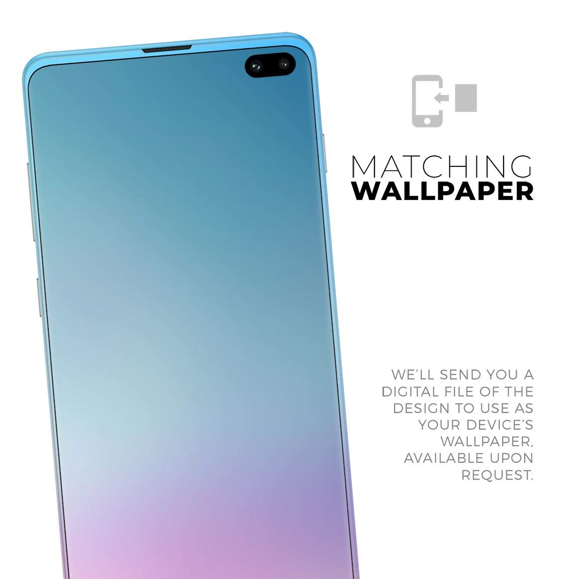DesignSkinz Subtle Tie-Dye Tone Protective Vinyl Decal Wrap Skin Cover Compatible with The Samsung Galaxy S20 (Screen Trim & Back Glass Skin)