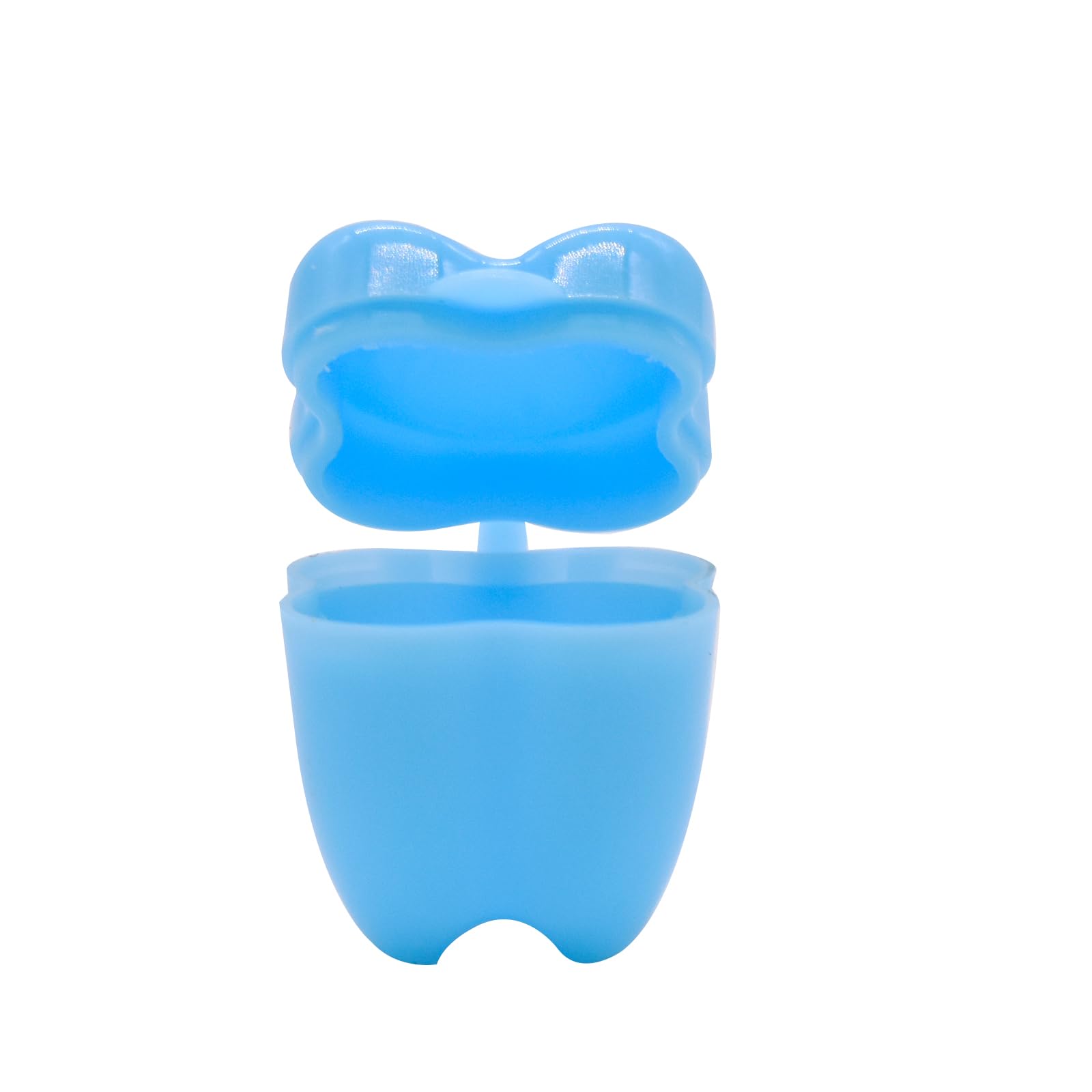 Angzhili Plastic Tooth Saver Necklaces Baby Tooth Boxes for Lost Teeth School Tooth Box for Kids (10pcs, Blue)