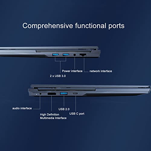 16in Laptop, Full HD Display 14 inch Touch Sub Screen Computer Laptop with i7 Processor, 8GB RAM 256GB SSD Storage, Full Size Numeric Keyboard with Touchpad, Bluetooth5.0 PC Laptop