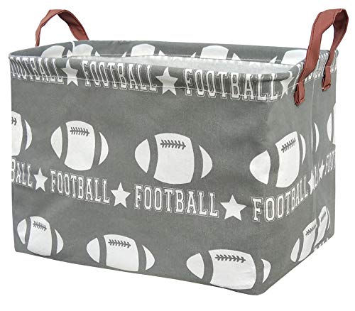 BOOHIT Rectangular Storage Basket, Nursery Hamper, Canvas Fabric, Waterproof PE Coating, Lightweight and Durable, 15.35 in L x 9.8 in W x 8.67 in H