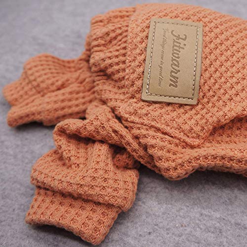 Fitwarm Turtleneck Thermal Dog Clothes Puppy Pajamas Doggie Outfits Cat Onesies Jumpsuits Salmon Small