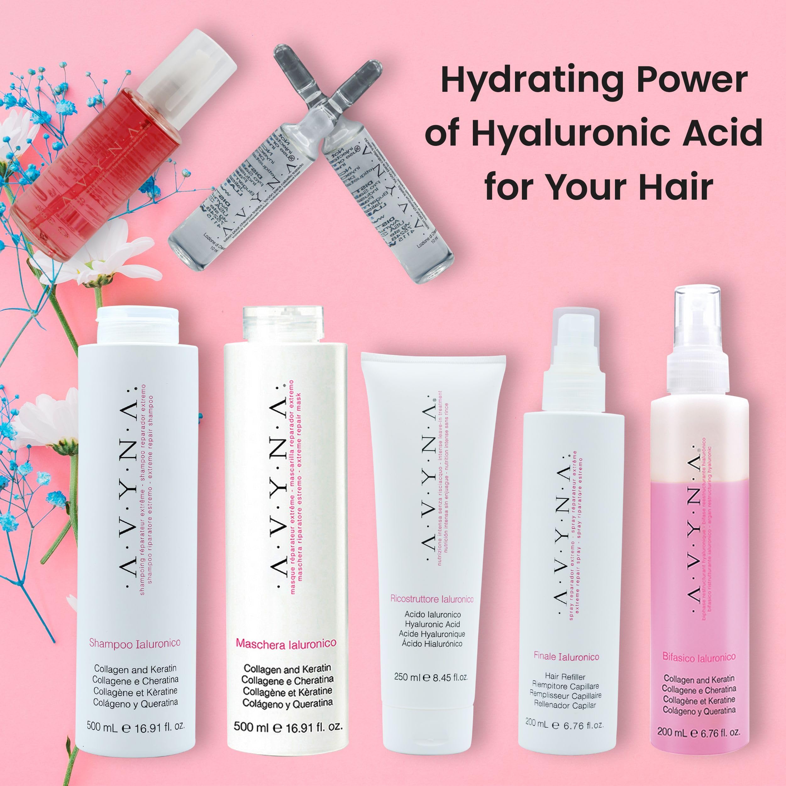 Avyna Hair Restructuring Liquid With Hyaluronic Acid 3.38 oz