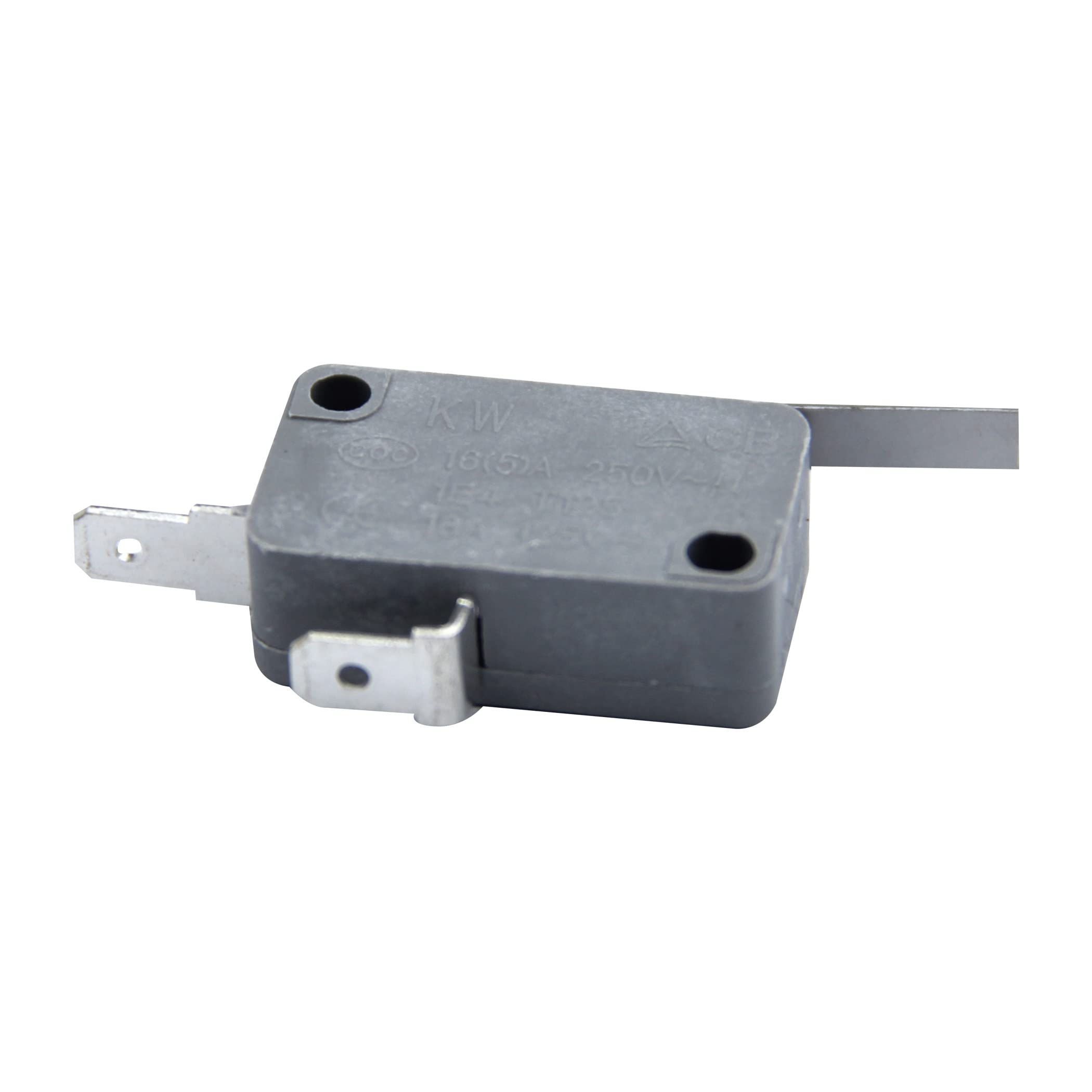 4 Packs SZM-V01-2FA-33 Refrigerator Dispenser Switch Compatible with LG Refrigerator 6600JB3001E PS3529276 PS8259956 WR23X10171 WR23X10224,Terminal Width 3/16'' (Normally Open) -Silver Gray