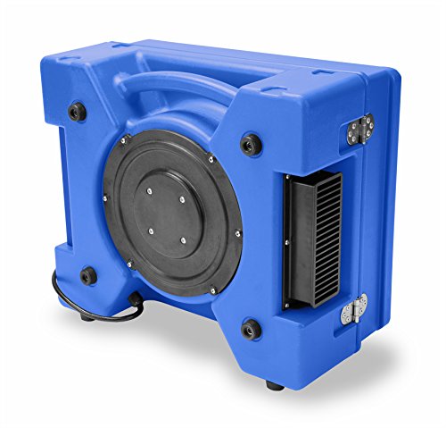 B-Air RA-650 HEPA Air Scrubber Commercial Industrial Grade Air Purifier Negative Air Machine for Water Damage Restoration, Blue