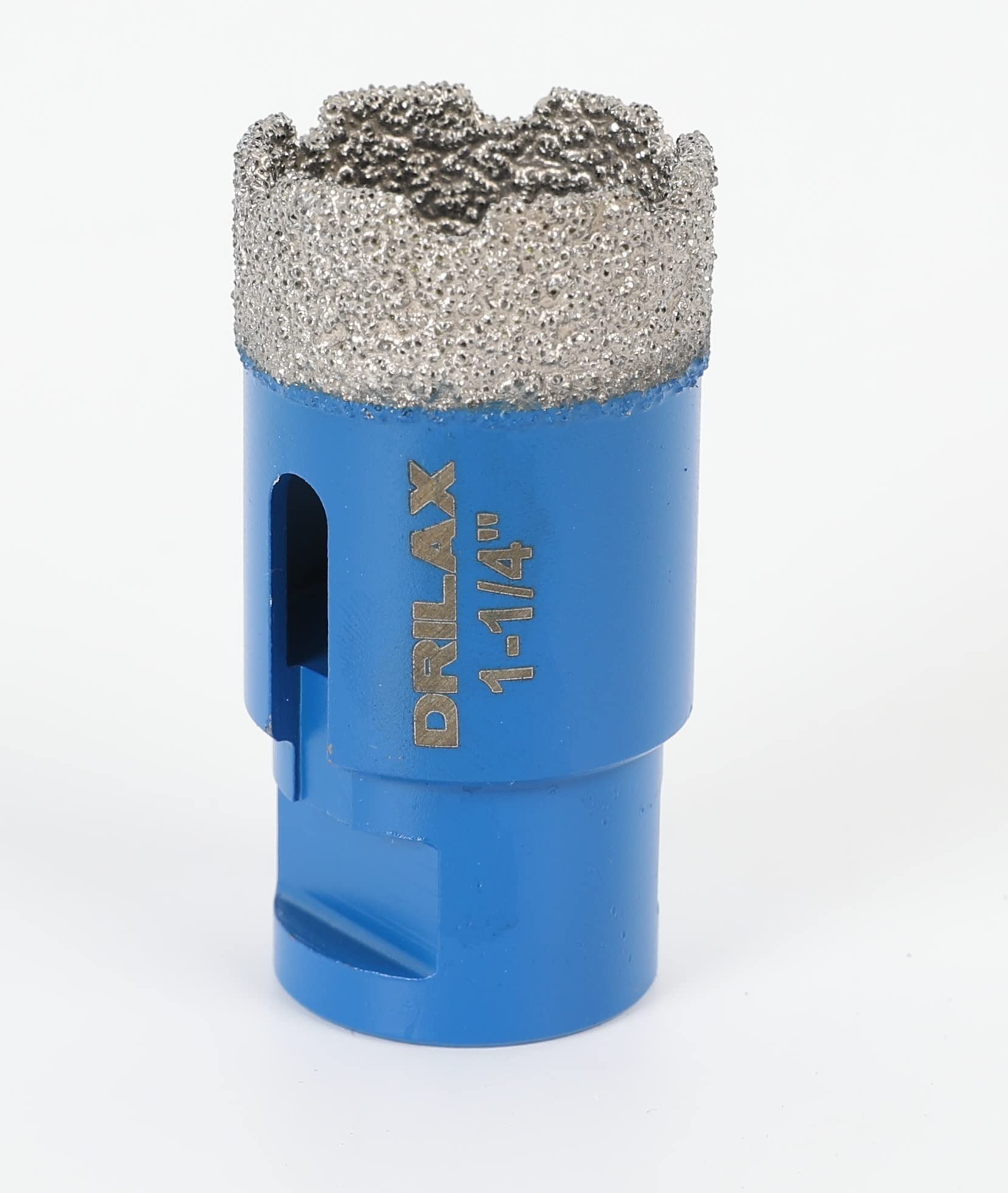 Diamond Hole Saw for Angle Grinders Masonry Concrete Granite Quartz Porcelain Ceramic Tile Hole Saw Brick 5/8"-11 Threaded Connection Heavy Duty Diamond Core Hole Saw Dry (1-1/4 inch)