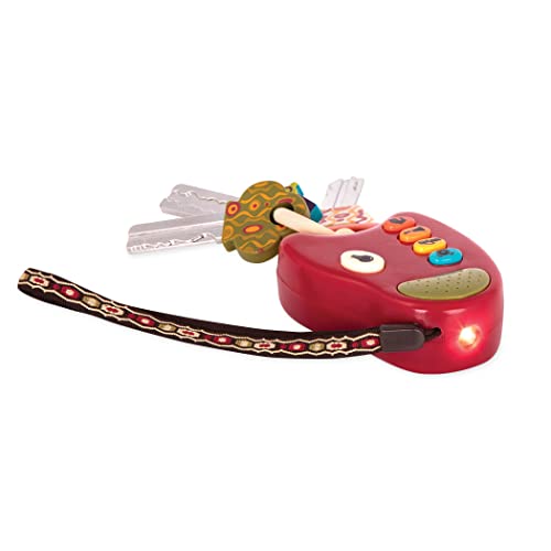 B. toys FunKeys Toy Keys For Toddlers and Babies, Red, 10 Months Plus
