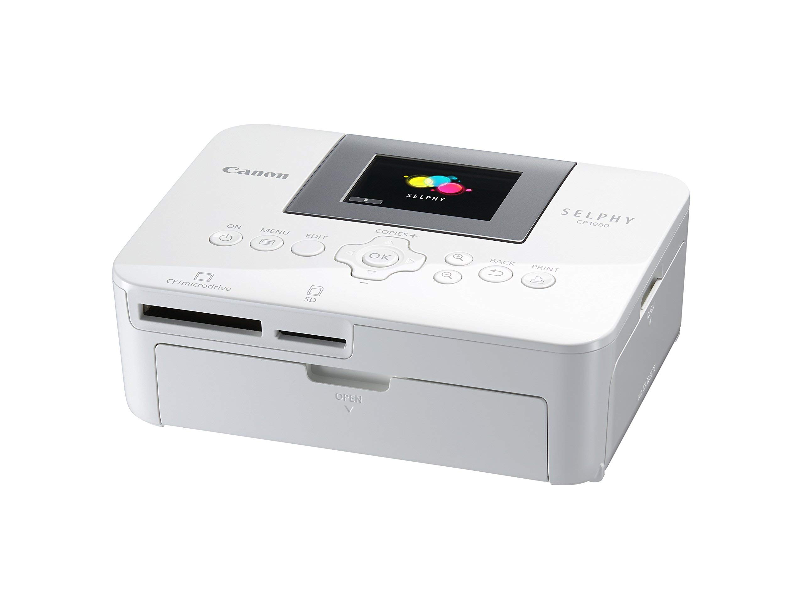 Canon 0011C010 Selphy CP1000 Photo Printer White (international) (Renewed)