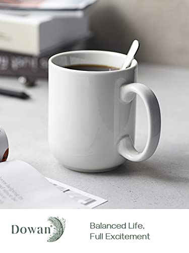 DOWAN 20 Oz Coffee Mugs Set of 6, Large White Coffee Mugs With Handles, Ceramic Coffee Cups for Coffee, Tea, Hot Cocoa, Large Mugs for Women Men, Party, DIY Gifts