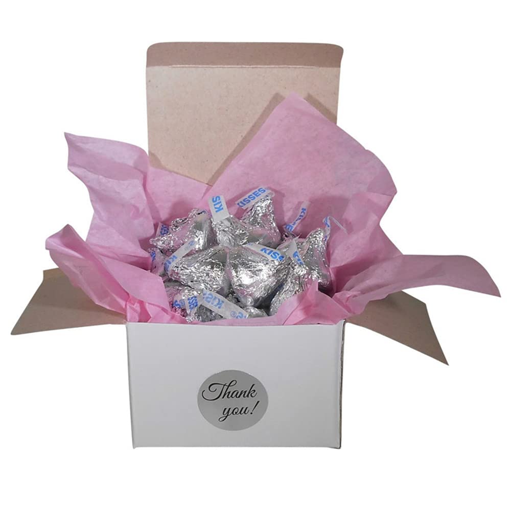 YOOMAO Silver Thank You Stickers Seal Labels 500pcs Labels Scrapbooking Stickers for Package Stationery Sticker 1 Inch