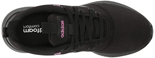 adidas Women's Puremotion Running Shoe, Core Black/Green Oxide/Pulse Lilac, 10