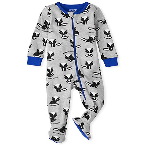 The Children's Place,Stretchie Pajamas,H/T Mist,6-9MONTHS
