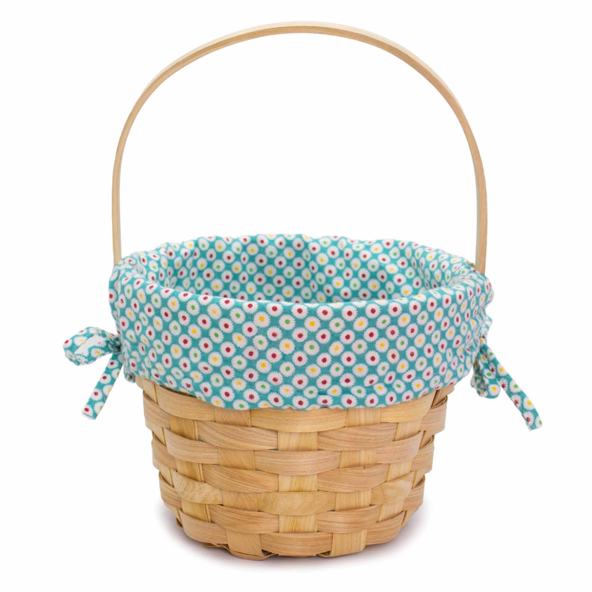 Dibsies Colorful Dots Easter Basket (Teal Unpersonalized)