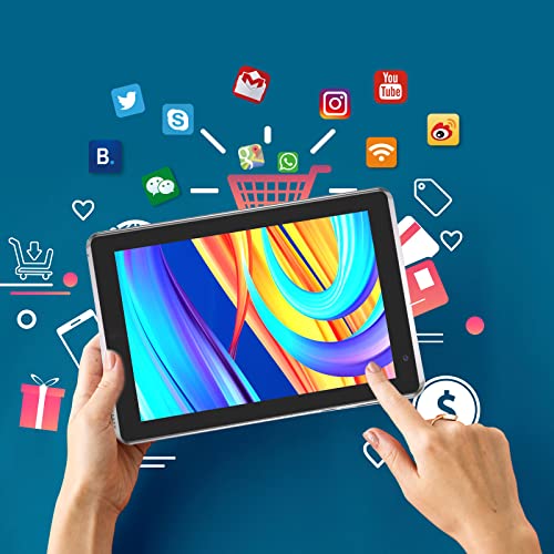 ATOZEE 7 Inch Tablet 64GB Storage Tab 2GB RAM Quad-core CPU 1.5GHZ, Android 11 Tablets, WiFi BT Dual Cameras (Black Tableta)