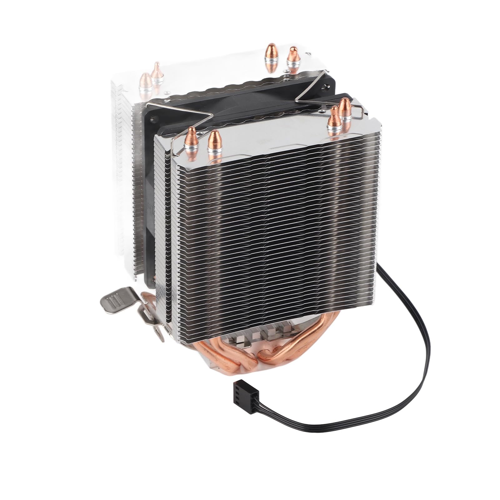 CPU Cooling Radiator Fan, Heat Dissipation CPU Cooling Fan Heat Sink Air Cooler with Copper 4 Heat Pipes for LGA 2011 1366 11501151 1155 1156