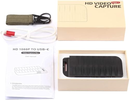 Capture Card, USB3.0/Type-C HDMI Video Game Capture Card,4K 30FPS,HD 1920x1080p 60FPS, with Mic Input and HDMI Passthrough for PS3/ PS4 Xbox Wii u Compatible with Windows, Linux, macOS, OBS Streaming